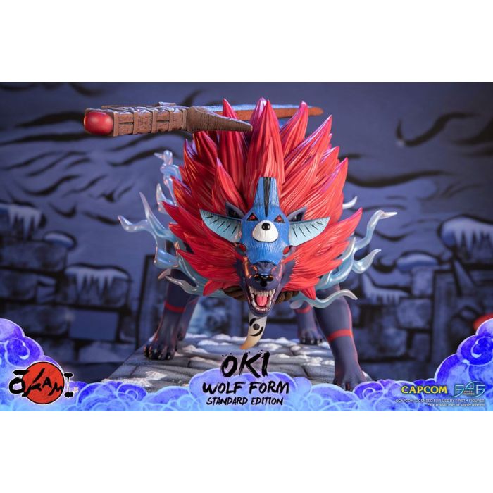 oki okami statue